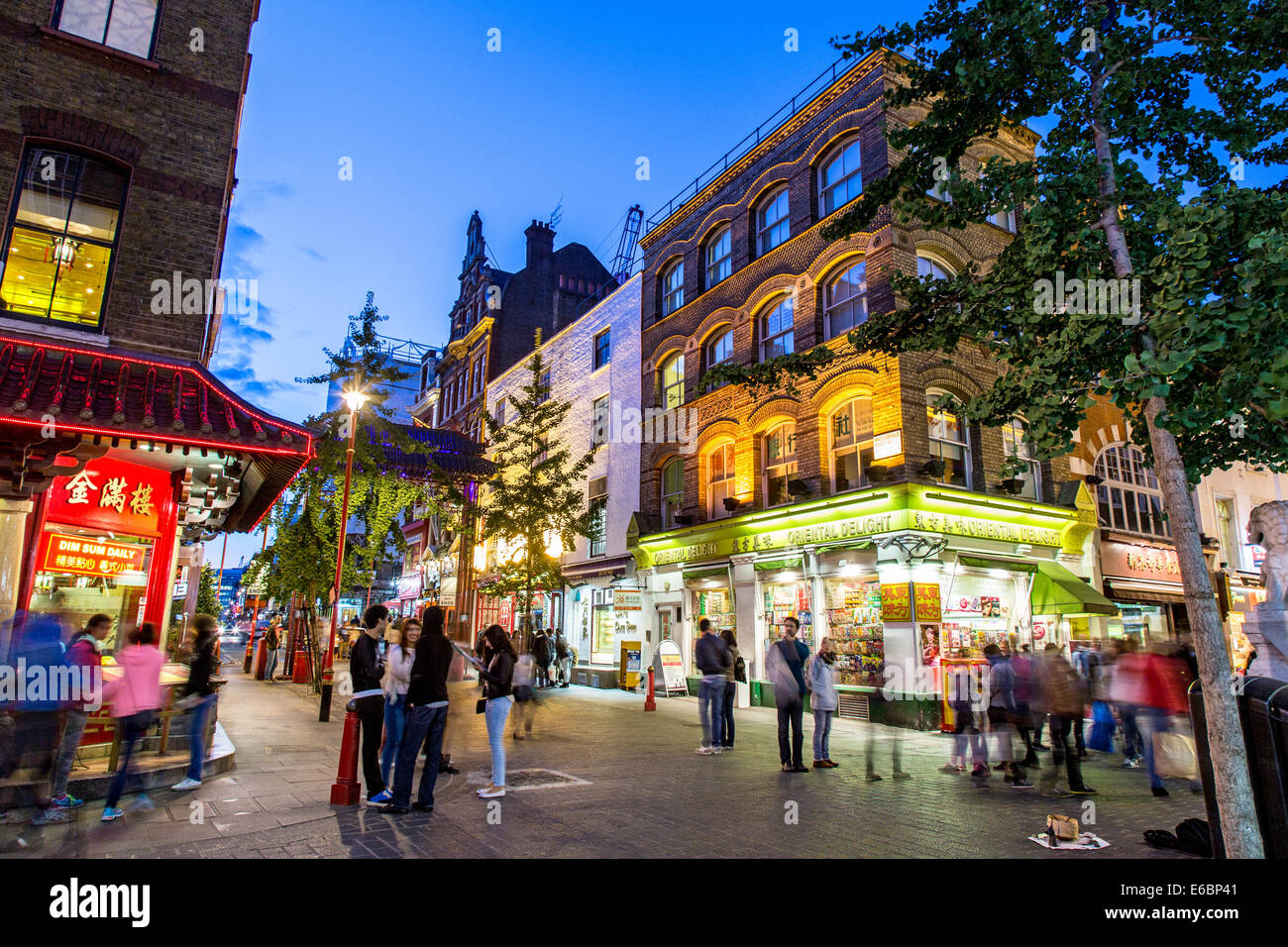 Chinatown Night London UK Stock Photo - Alamy