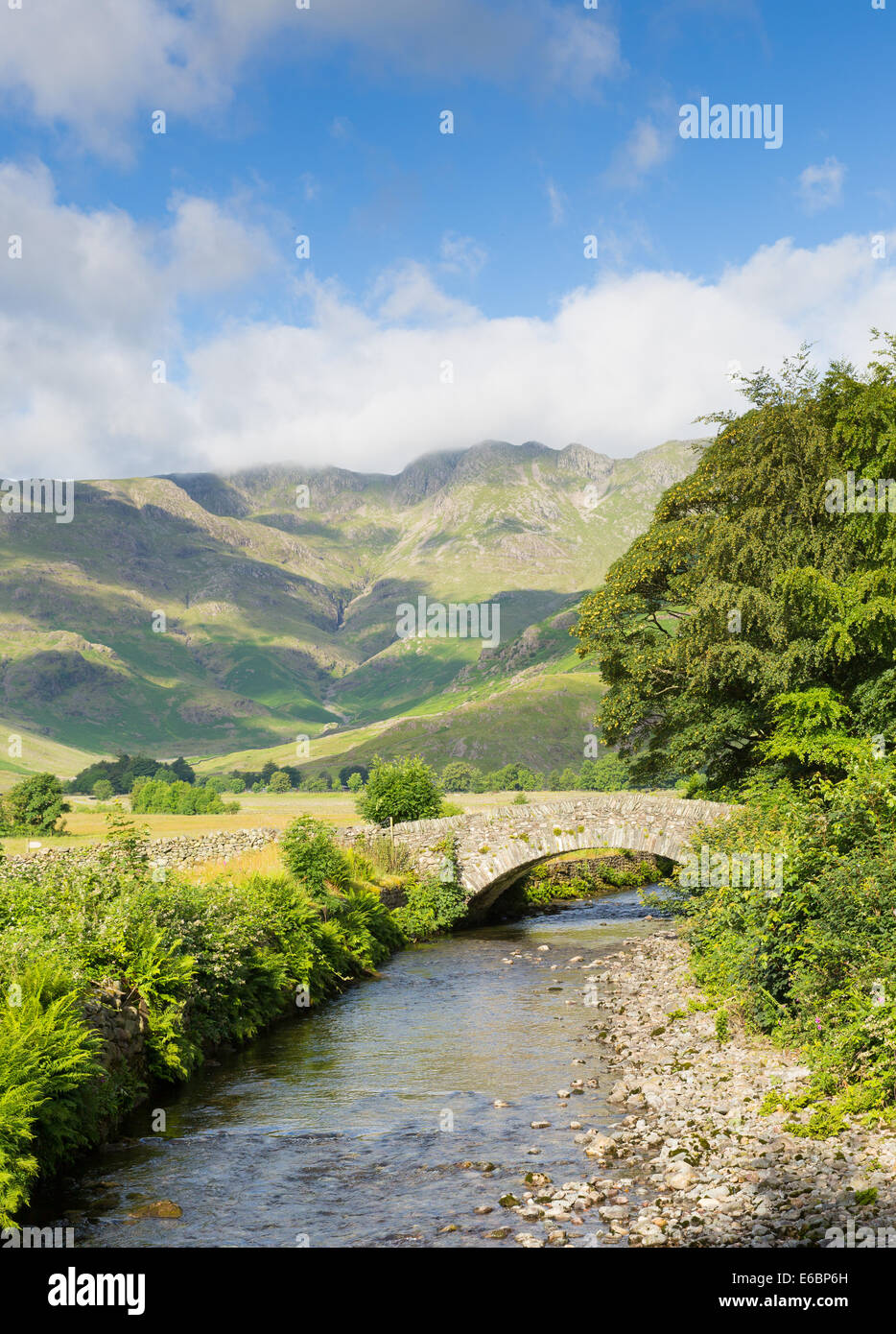 Beautiful Lake District river Mickleden Beck Langdale Valley by Old ...