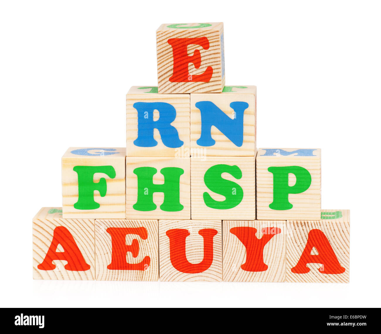Wooden alphabet blocks Stock Photo - Alamy