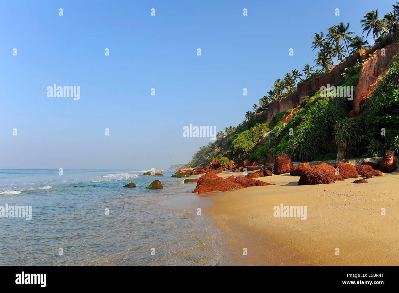 Kerala india cliff beach hi-res stock photography and images - Alamy