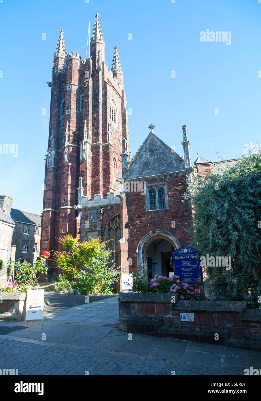 Tower of St Mary Church, Totnes, Devon, England Stock Photo - Alamy