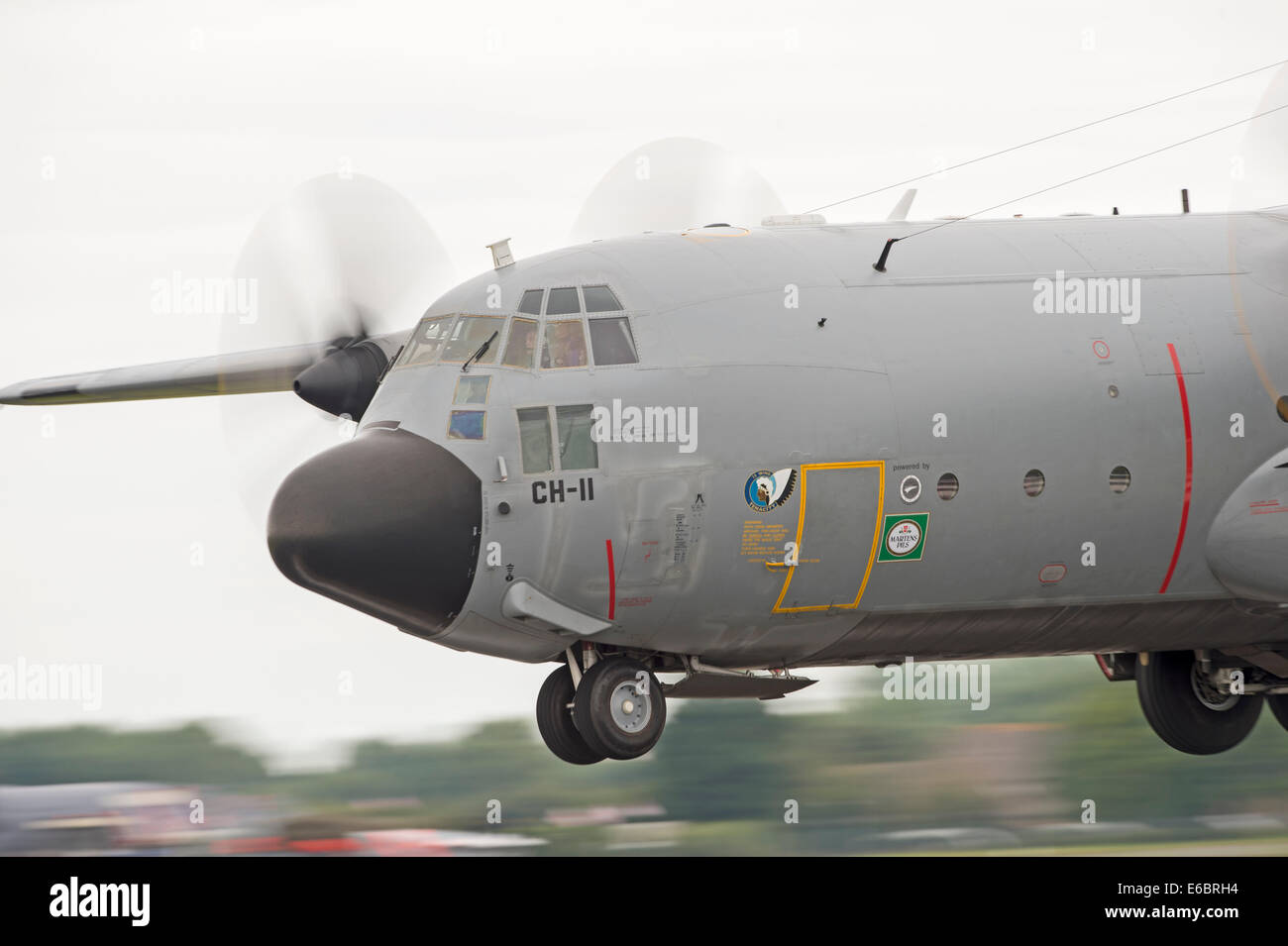 Belgian Air Force C-130 Hercules on approach at the Royal International ...