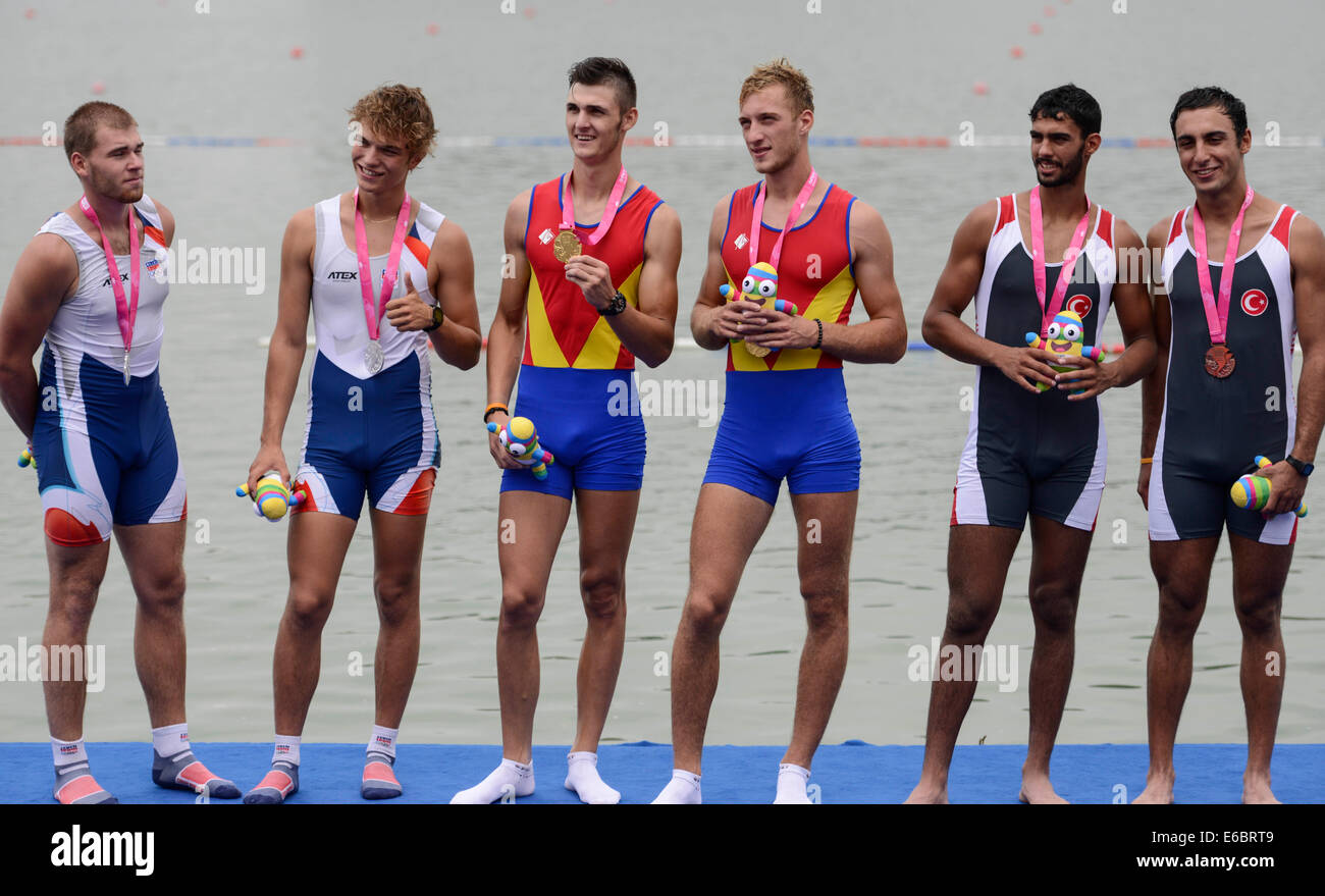 Nanjing, China's Jiangsu Province. 20th Aug, 2014. Gold medalists ...