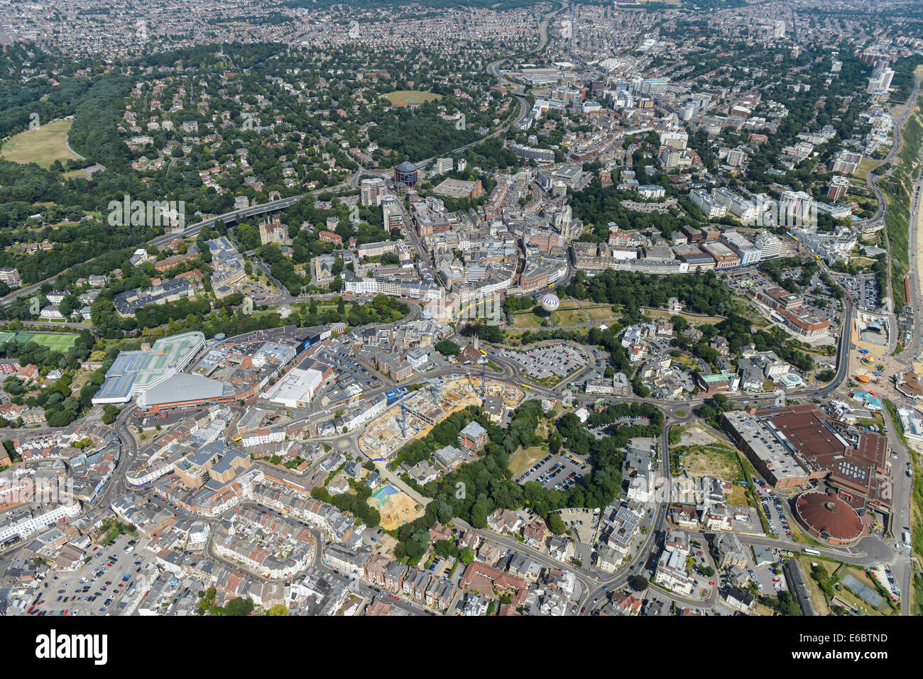 Bournemouth aerial view hi-res stock photography and images - Alamy