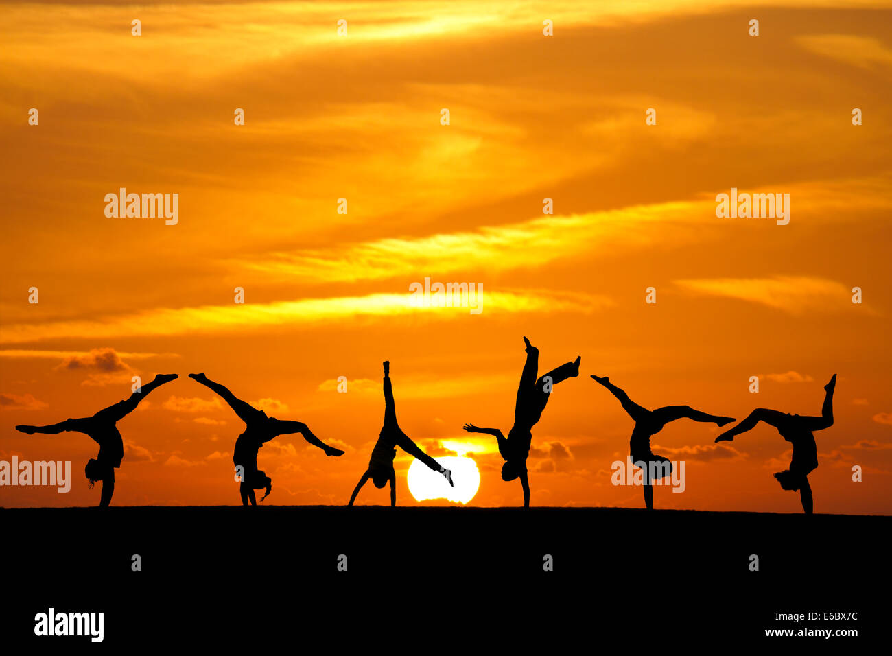 Gymnast Girl Headstand High Resolution Stock Photography and Images - Alamy