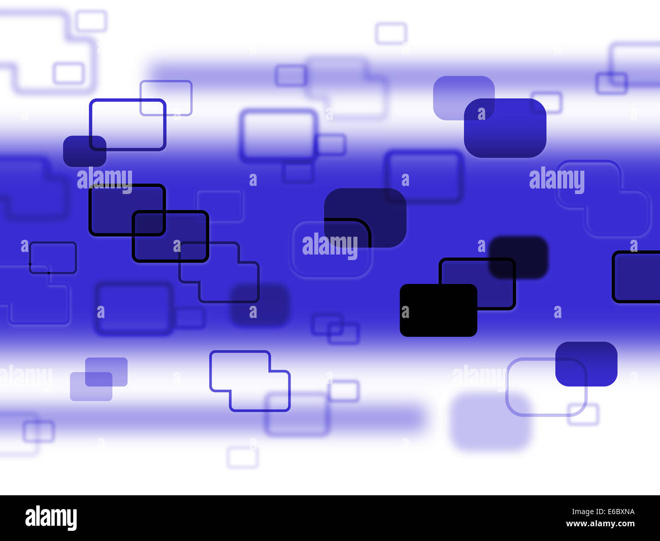 Blue Technology Representing High-Tech Blocks And Digital Stock Photo ...