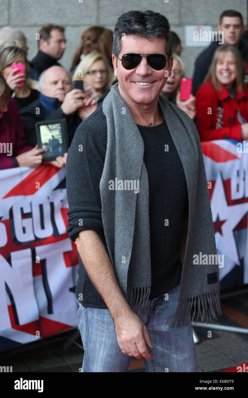 Britain's Got Talent auditions - Arrivals Featuring: Simon Cowell Where ...