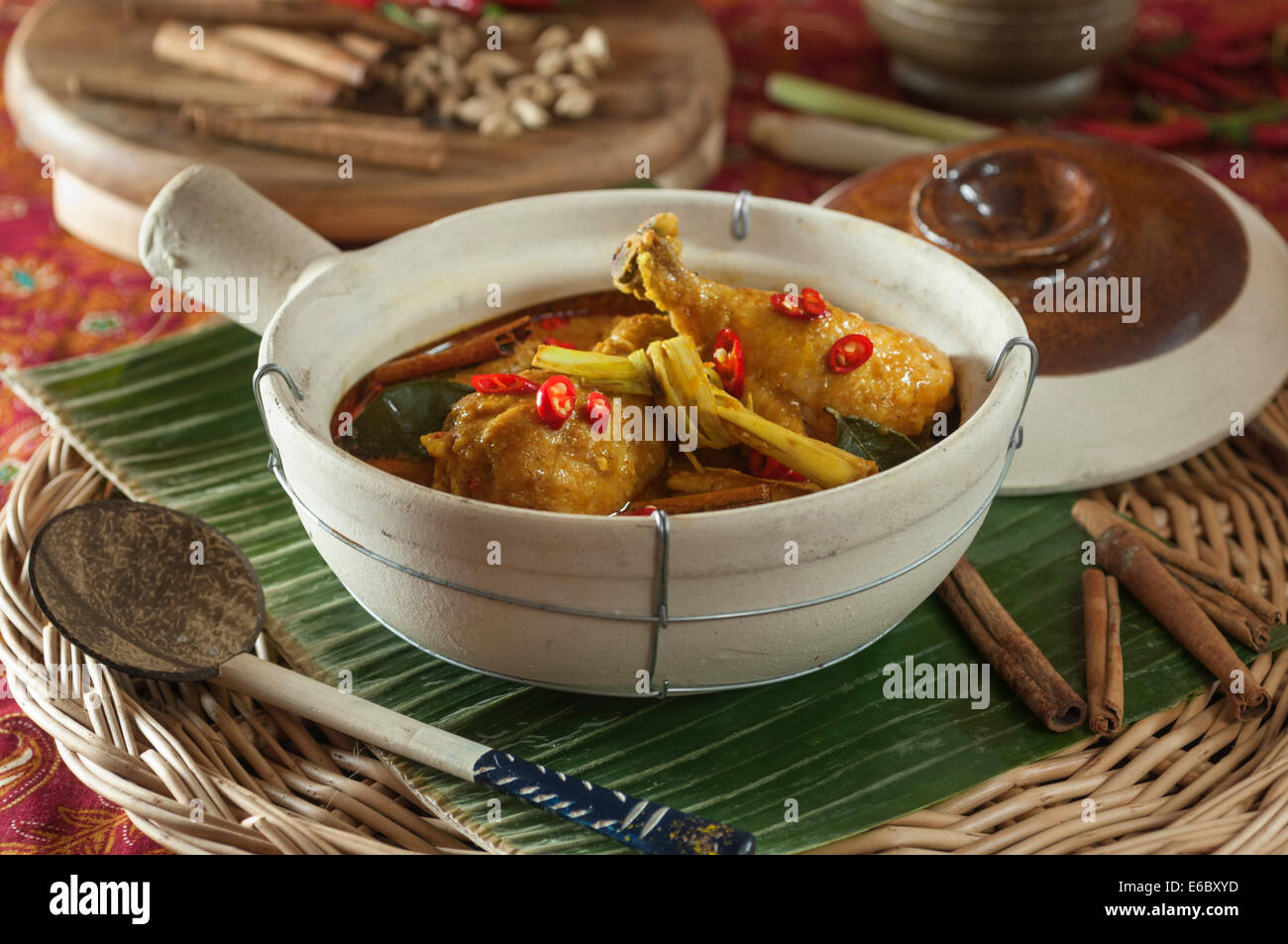 Gulai ayam. Indonesian chicken curry. Food Indonesia Stock Photo - Alamy