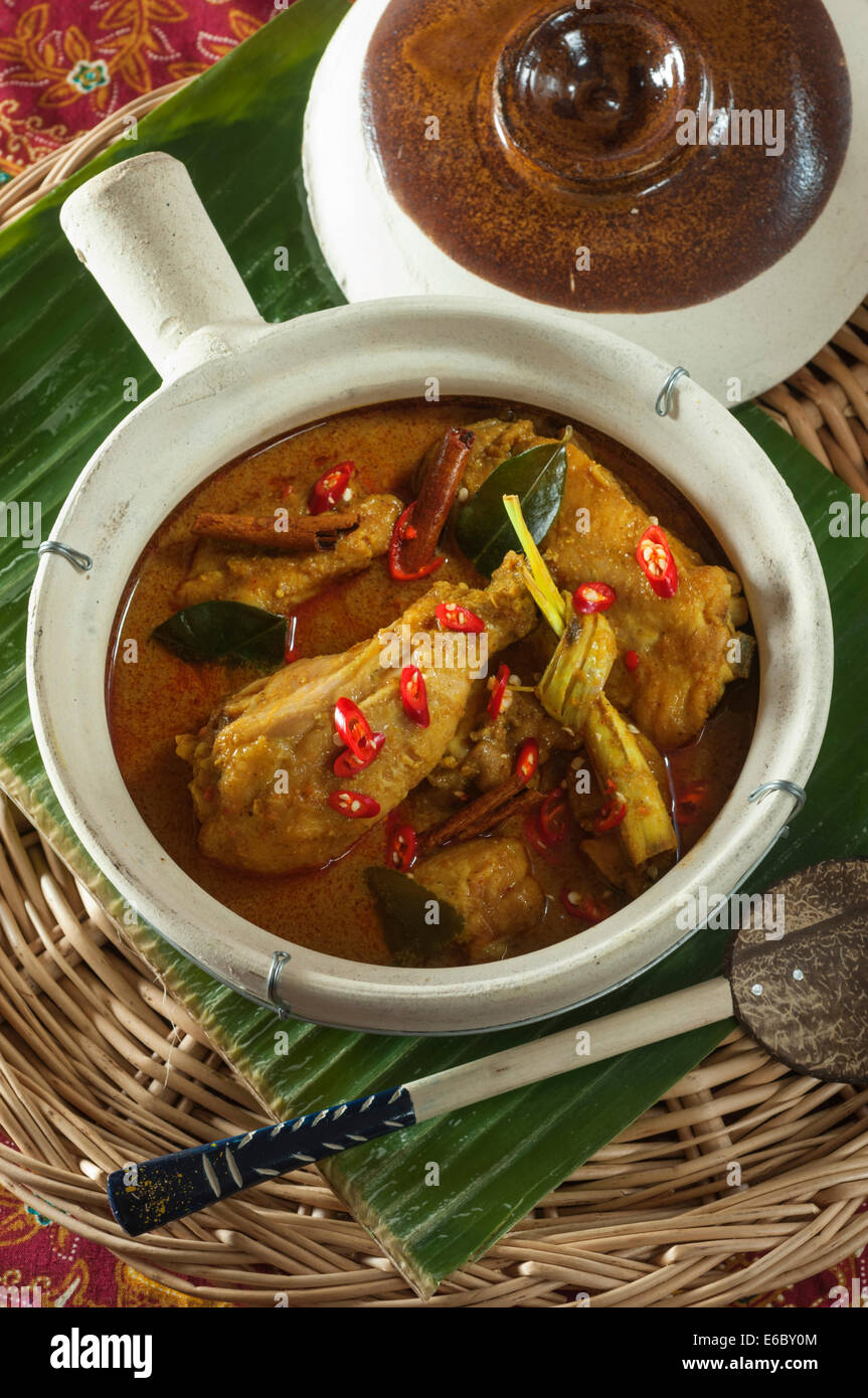 Gulai ayam. Indonesian chicken curry. Food Indonesia Stock Photo - Alamy