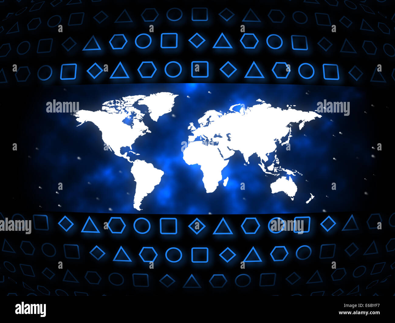 Background World Representing Shapes Globe And Schooling Stock Photo ...