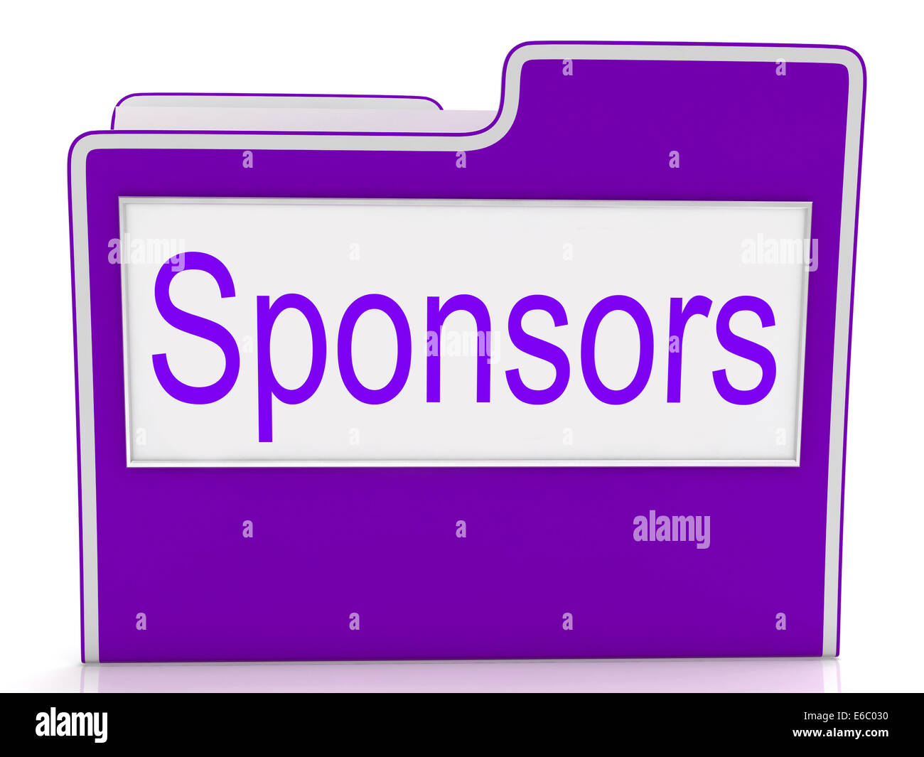 File Sponsors Meaning Paperwork Organization And Benefactor Stock Photo ...