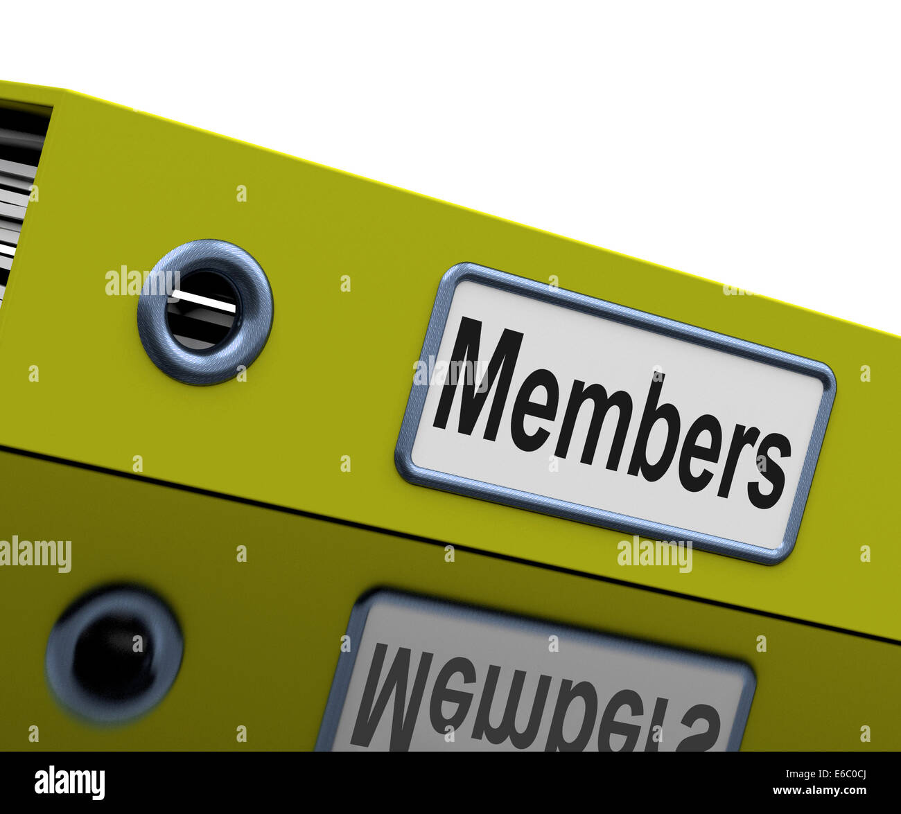 File Members Indicating Sign Up And Correspondence Stock Photo - Alamy