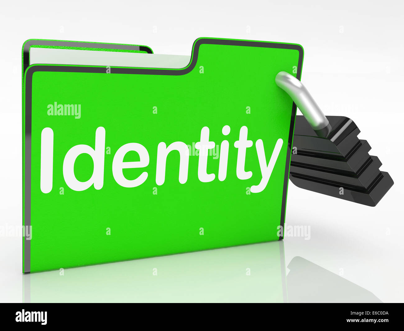 Identity File Meaning Folder Forbidden And Organization Stock Photo - Alamy