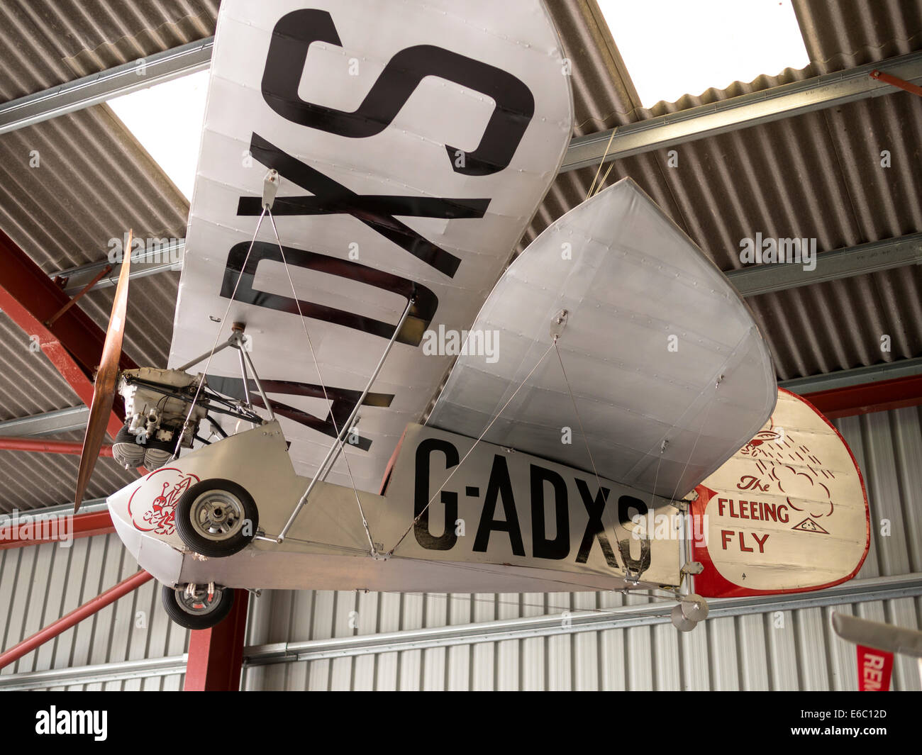 A Flying Flea monoplane, a classic civil aircraft at Breighton general ...