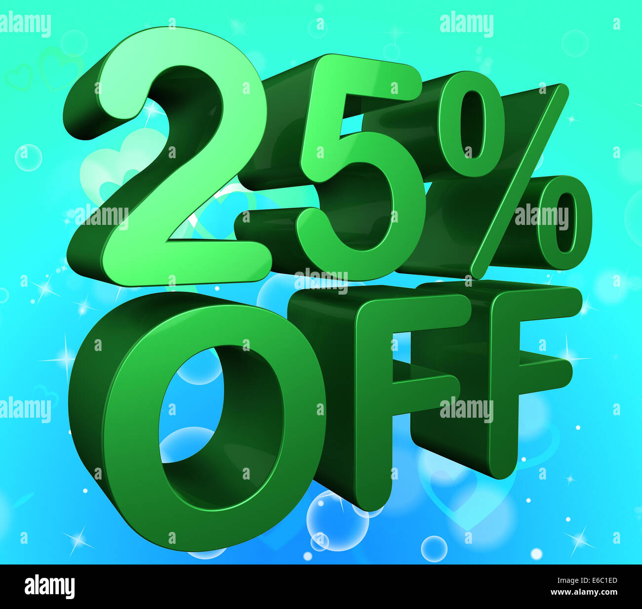 Twenty Five Percent Indicating Offer Save And Retail Stock Photo - Alamy
