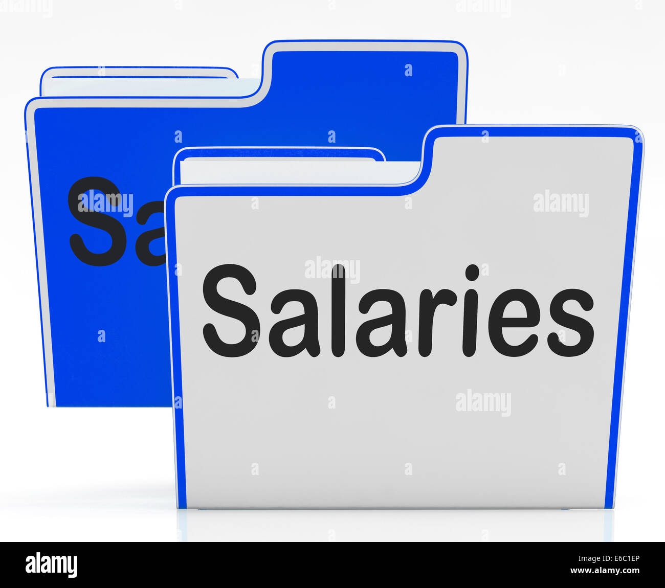 Salaries Files Showing Administration Folder And Income Stock Photo - Alamy