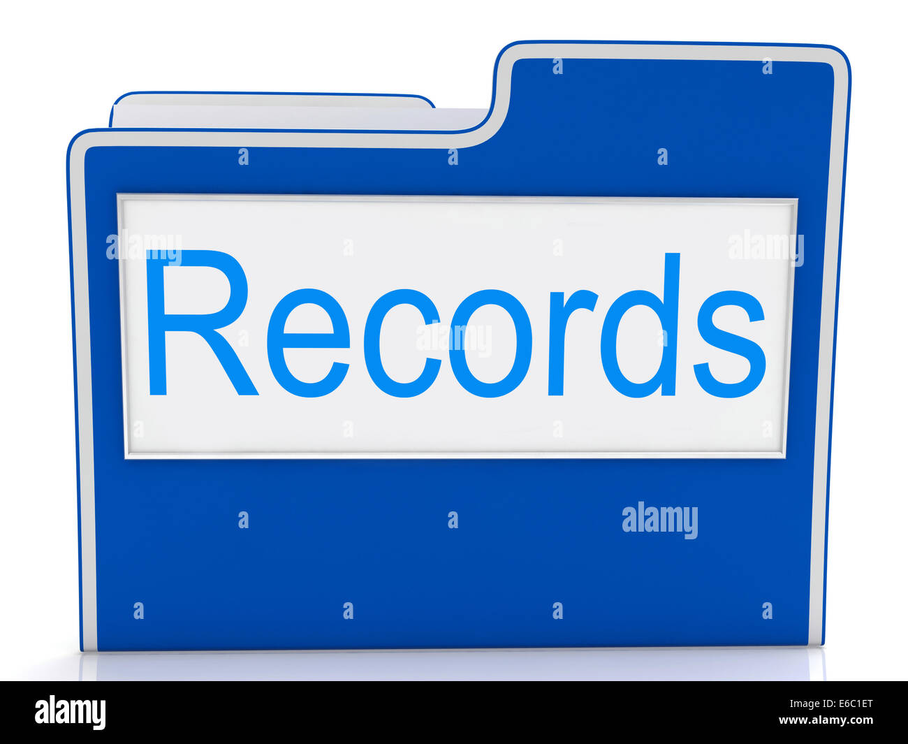 Data Records Representing Folders Folder And Facts Stock Photo - Alamy