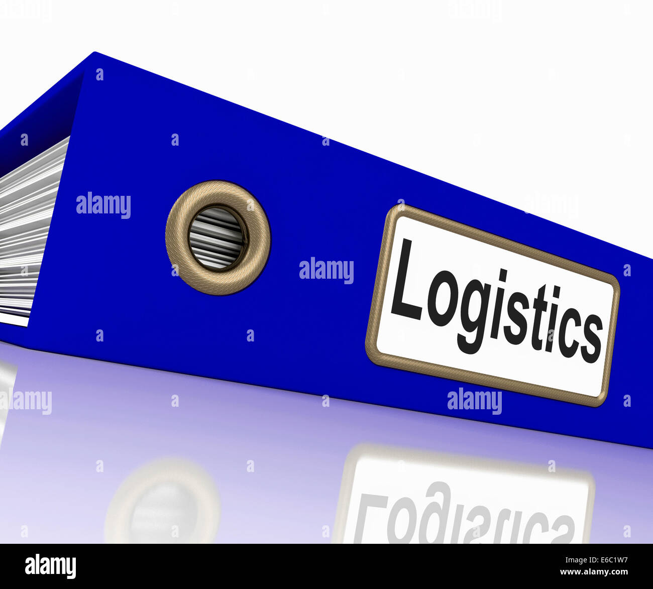Logistics File Meaning Coordination Business And Folders Stock Photo ...