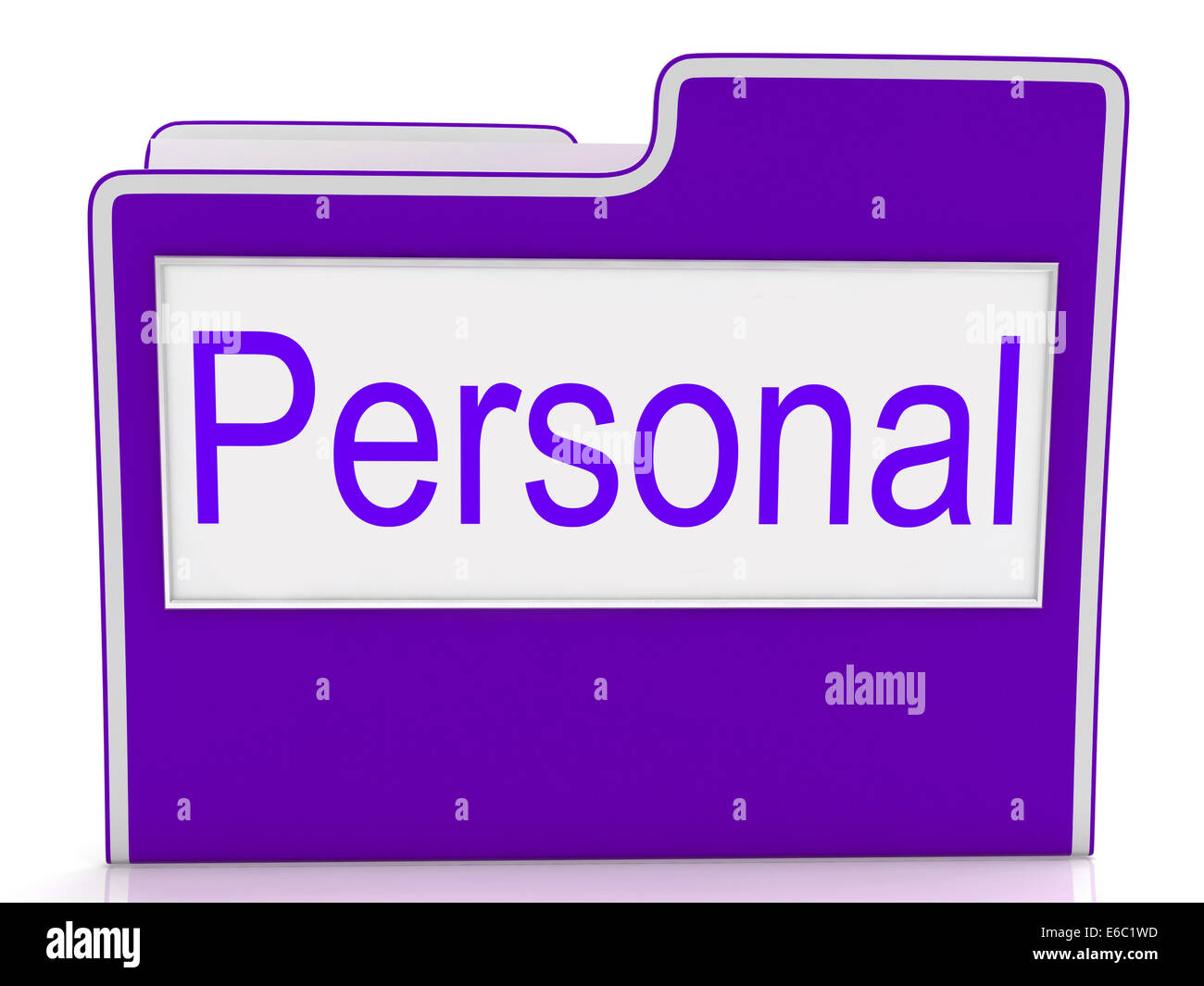 Personal File Meaning Organization Confidential And Folders Stock Photo ...