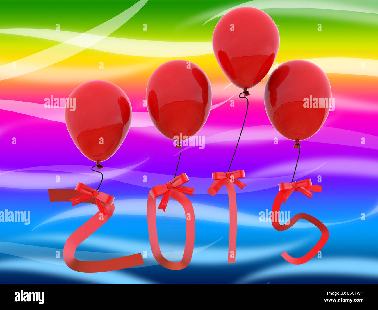 Twenty Fifteen Showing 2015 Year And Festivities Stock Photo - Alamy