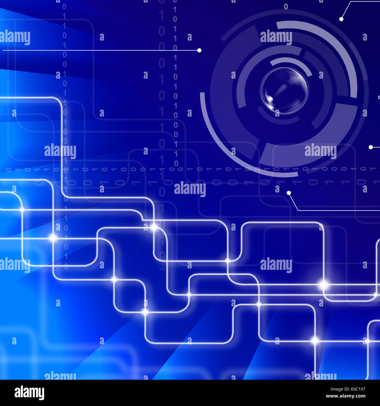 Data Technology Representing Template Backgrounds And Blue Stock Photo ...