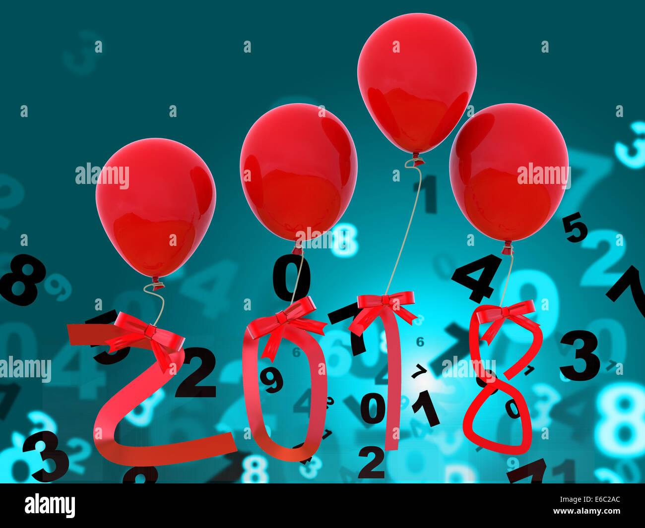 Twenty Eighteen Meaning Happy New Year And Happy New Year Stock Photo ...
