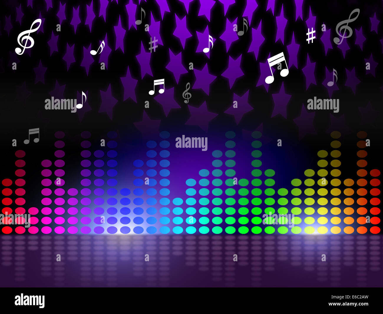 Equaliser Background Showing Graphic Equalizer And Abstract Stock Photo ...