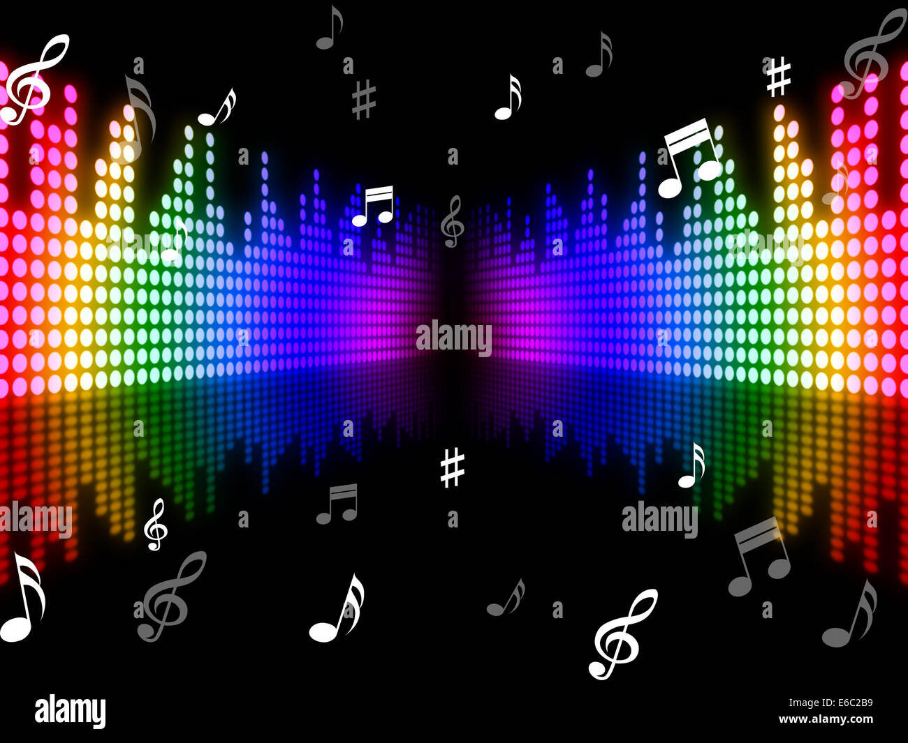 Equaliser Background Representing Sound Track And Technology Stock ...