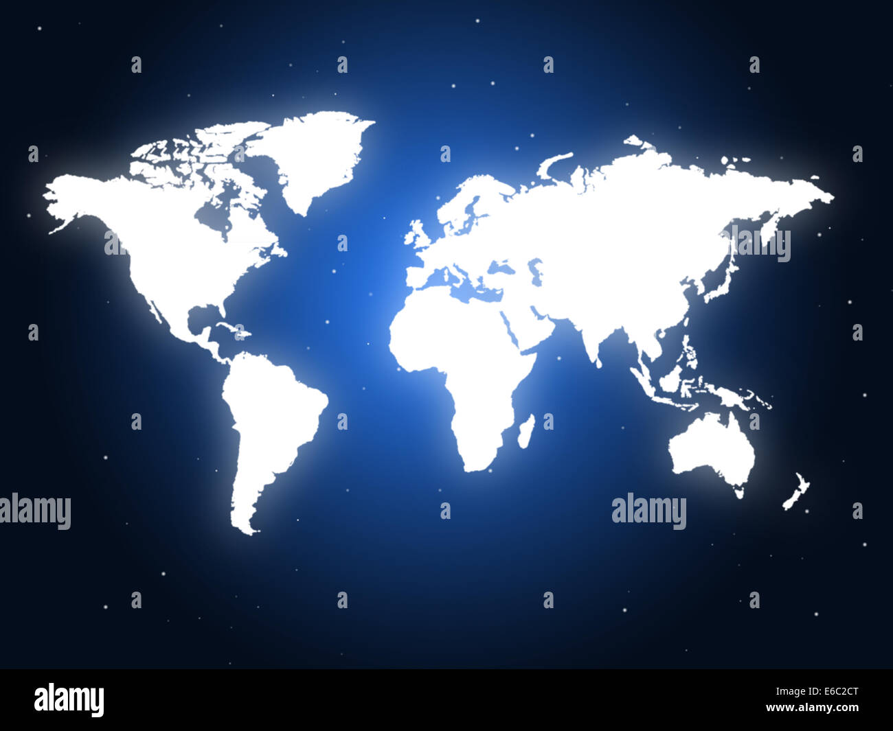 World Blue Showing Globalisation Earth And Globalise Stock Photo - Alamy