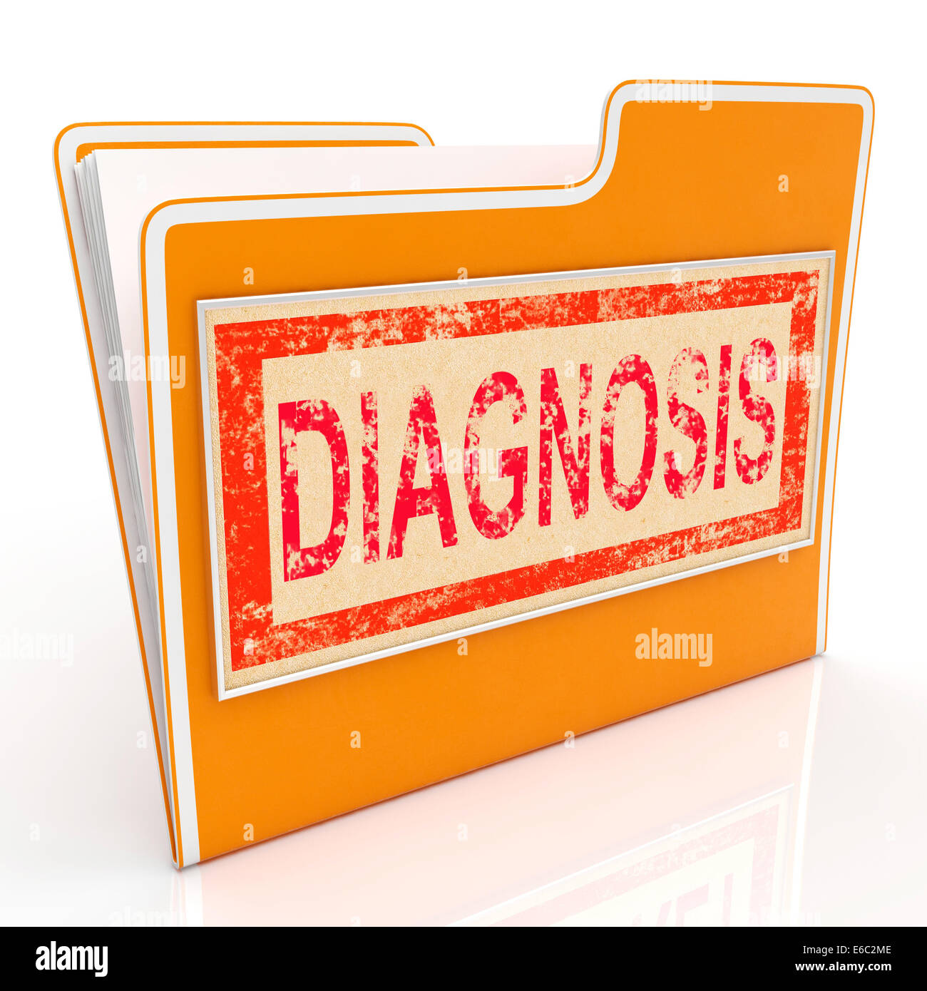 Diagnosis File Representing Document Diagnosed And Investigation Stock ...