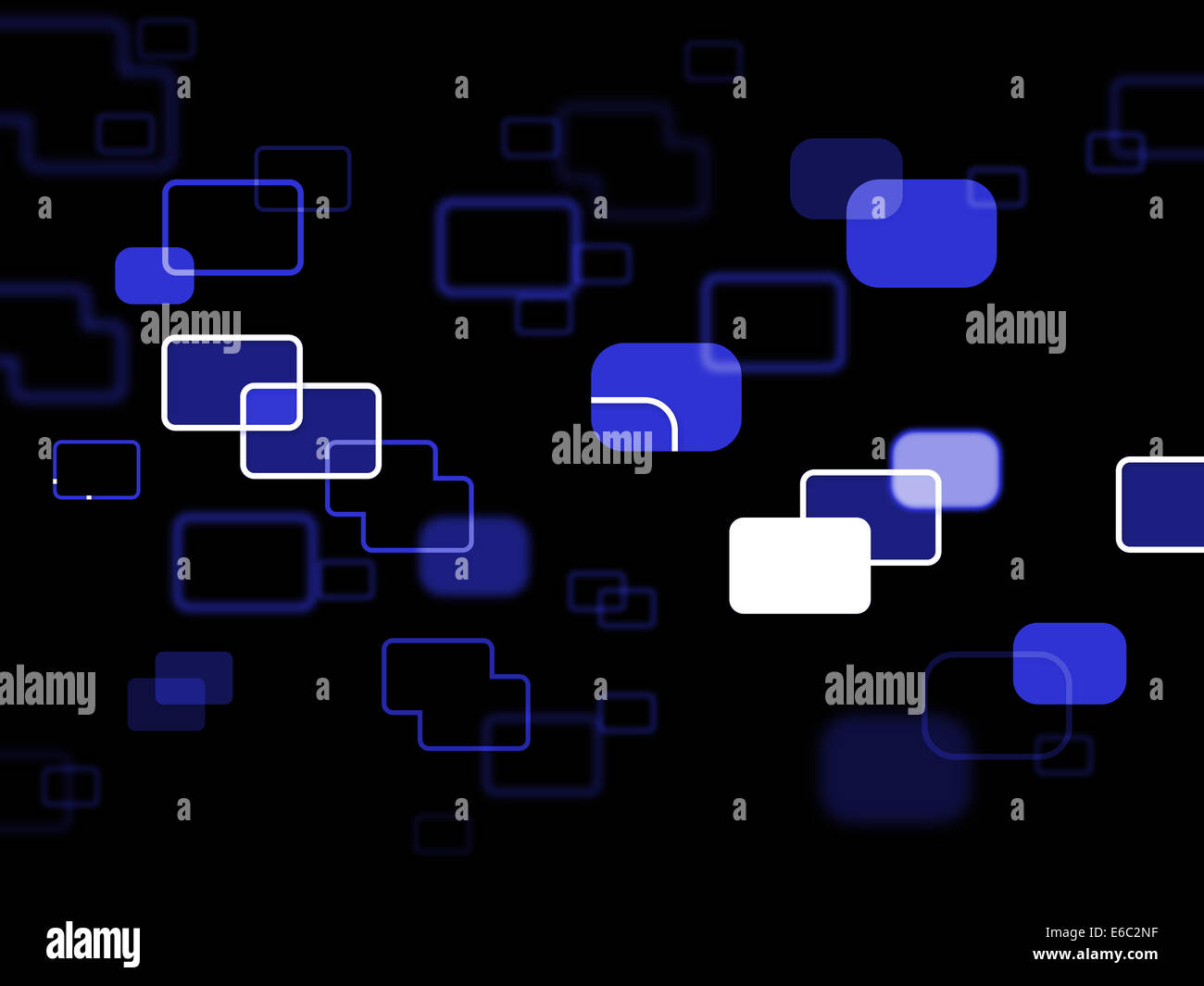Background Squares Representing High Tech And Technology Stock Photo ...