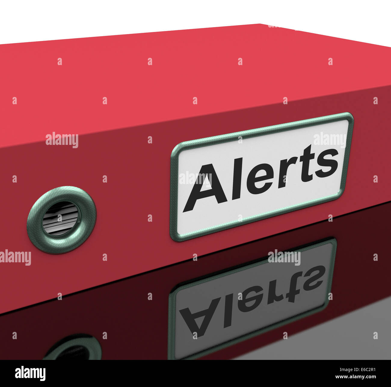 File Alerts Representing Organized Warning And Paperwork Stock Photo ...