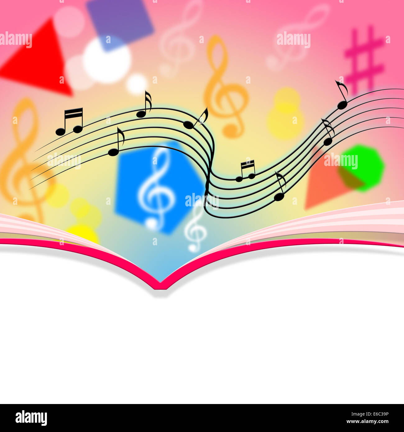 Notes Copyspace Indicating Sheet Music And Track Stock Photo - Alamy