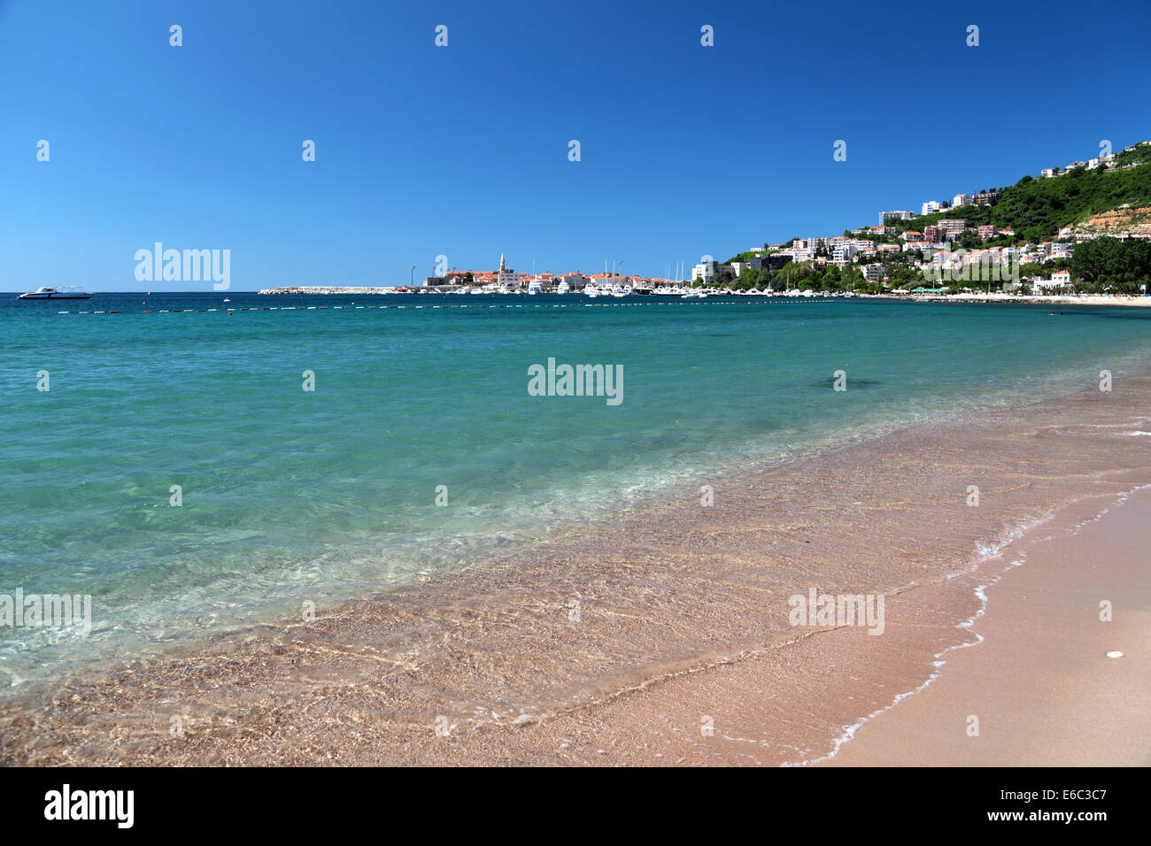 The coastline of the Adriatic. Views of the beaches of the Adriatic sea ...