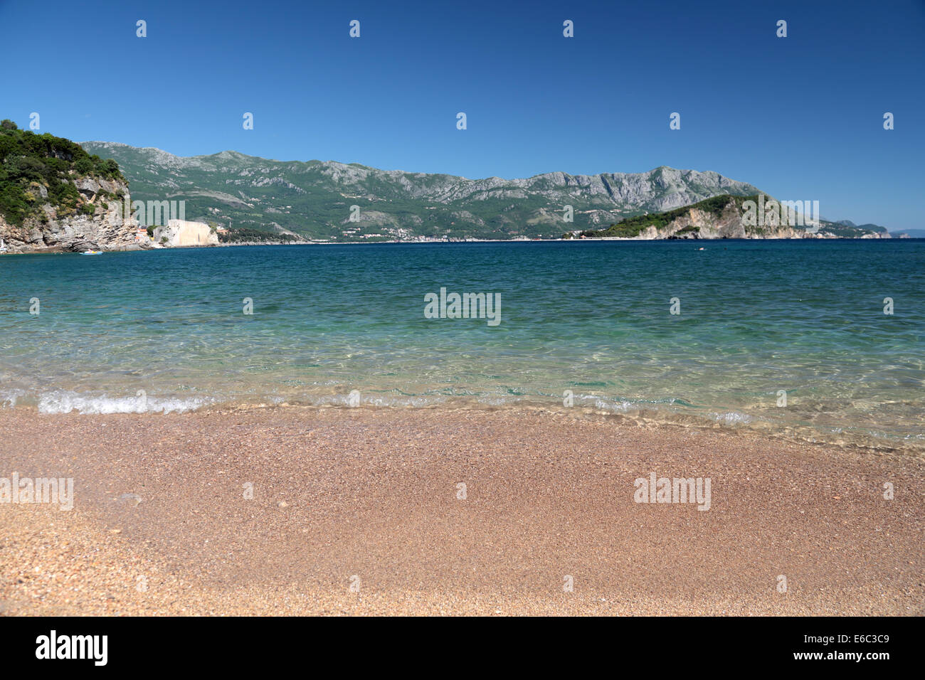 The coastline of the Adriatic. Views of the beaches of the Adriatic sea ...