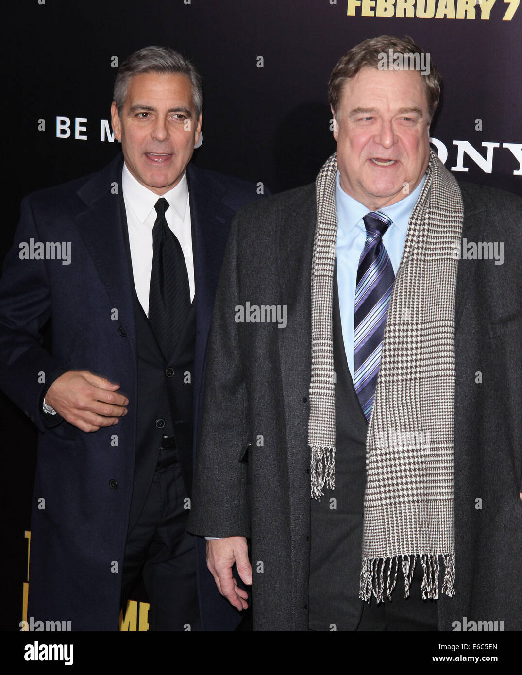 The Monuments Men Premiere at Ziegfeld Featuring: George Clooney,John ...