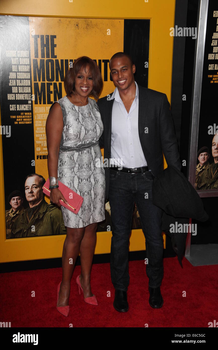 The Monuments Men Premiere at Ziegfeld Featuring: Gayle King,William ...