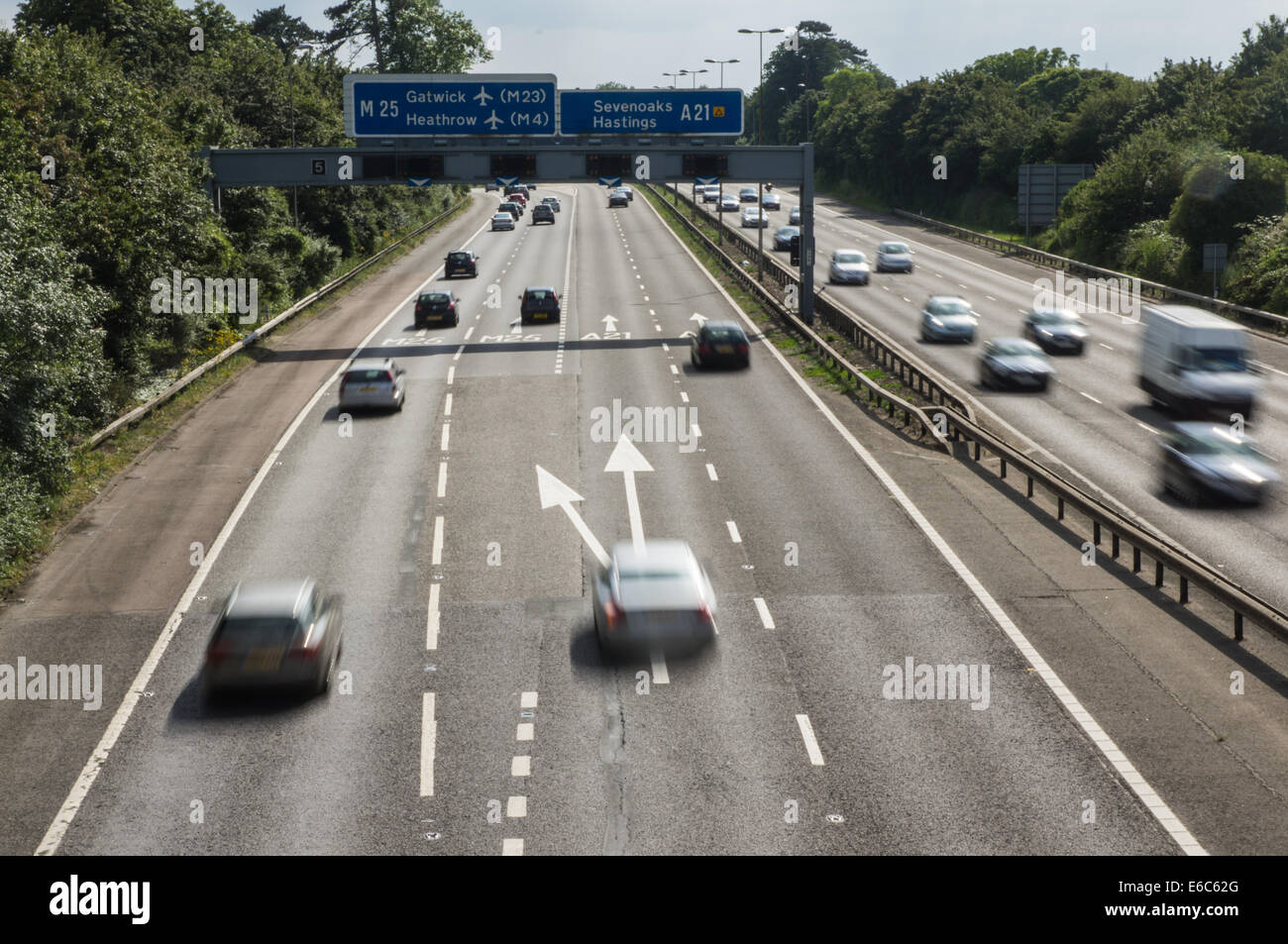 M25 motorway in London England United Kingdom UK Stock Photo - Alamy