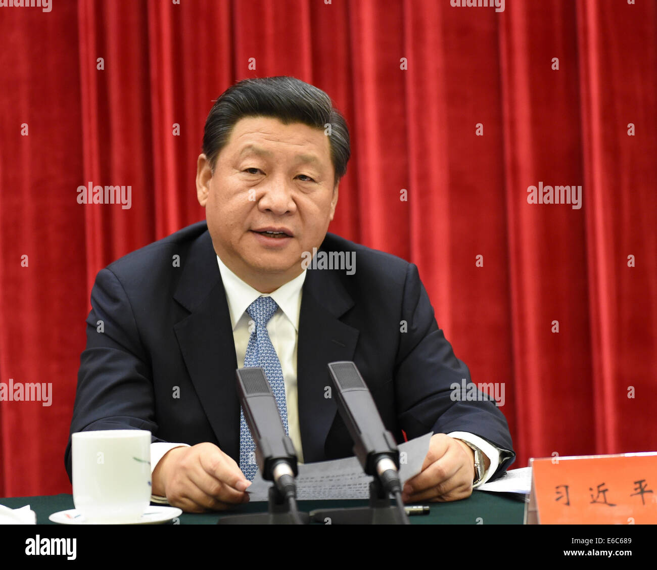 (140820) -- BEIJING, Aug. 20, 2014 (Xinhua) -- Chinese President Xi ...