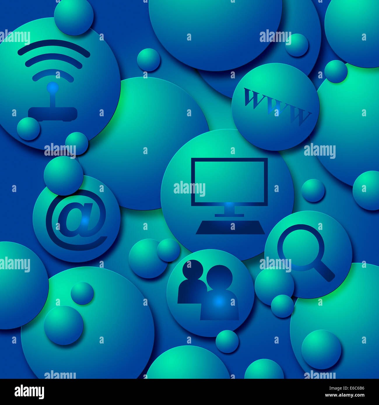 Spheres Background Indicating World Wide Web And Web Site Stock Photo ...