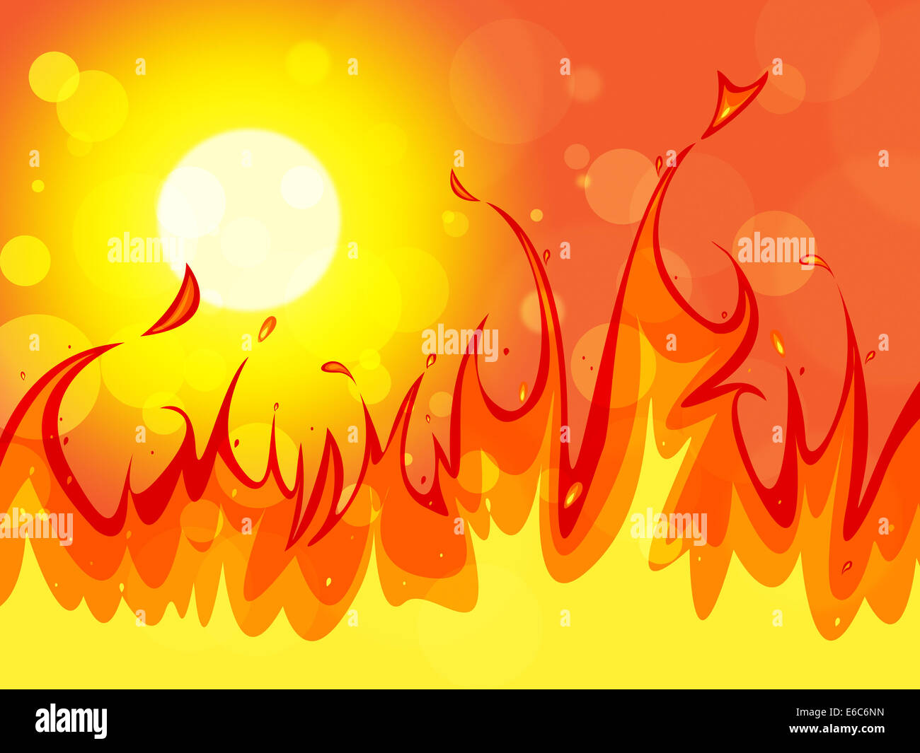 Background Fire Showing Empty Space And Sunlight Stock Photo - Alamy