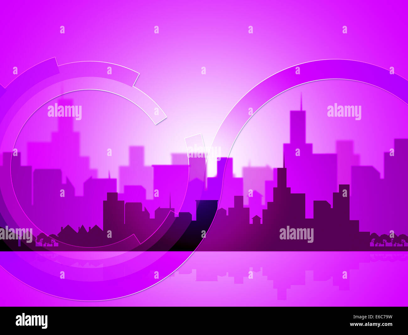 City Background Showing Empty Space And Buildings Stock Photo - Alamy