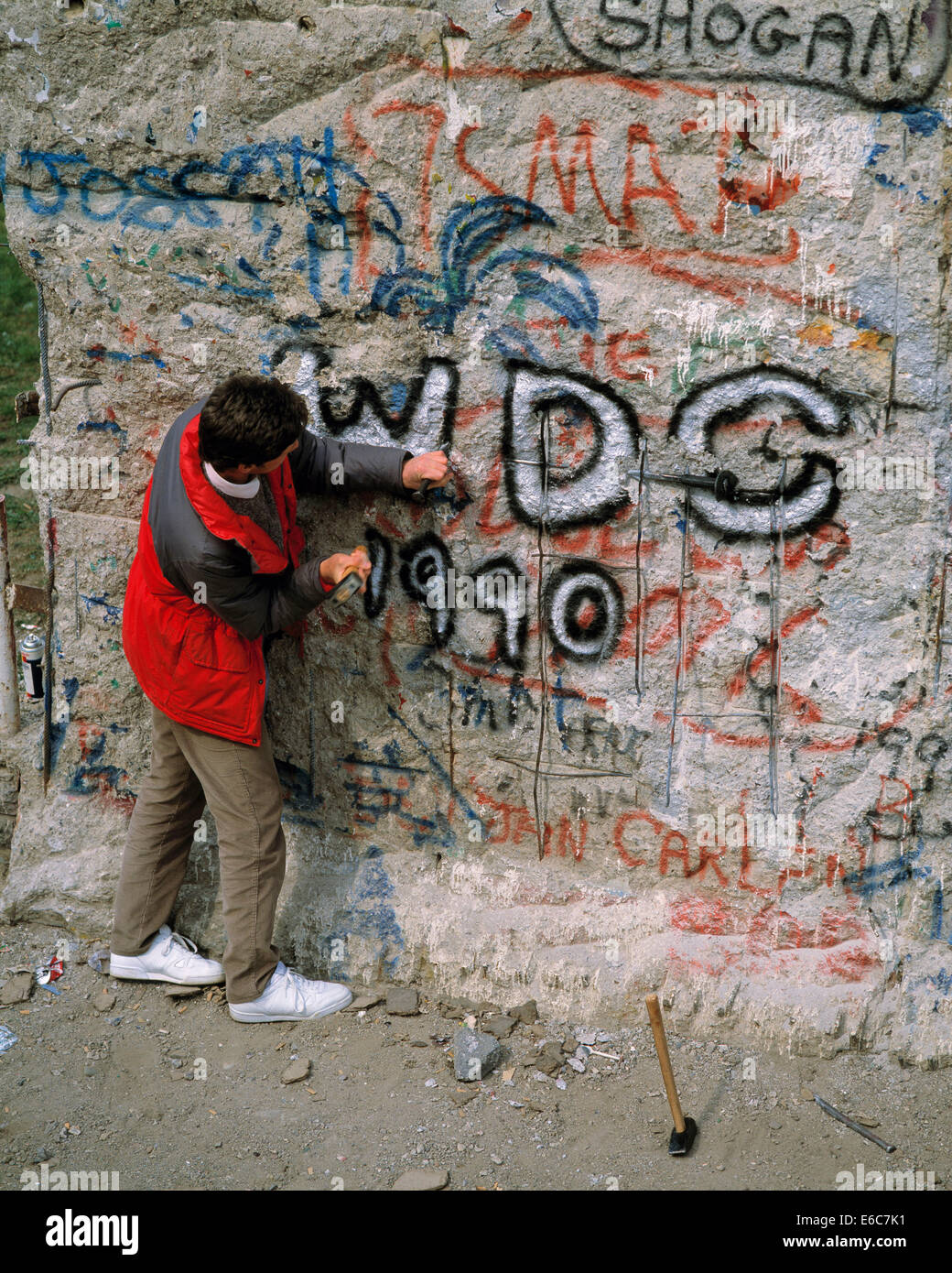 D-Berlin, Spree, Capital of Germany, Berlin Wall after Unification of ...