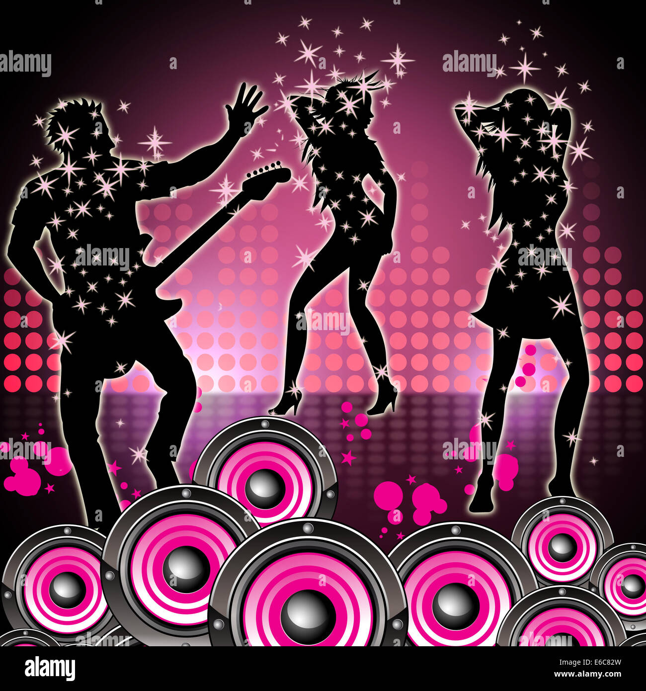 Guitar musician dancer hi-res stock photography and images - Alamy