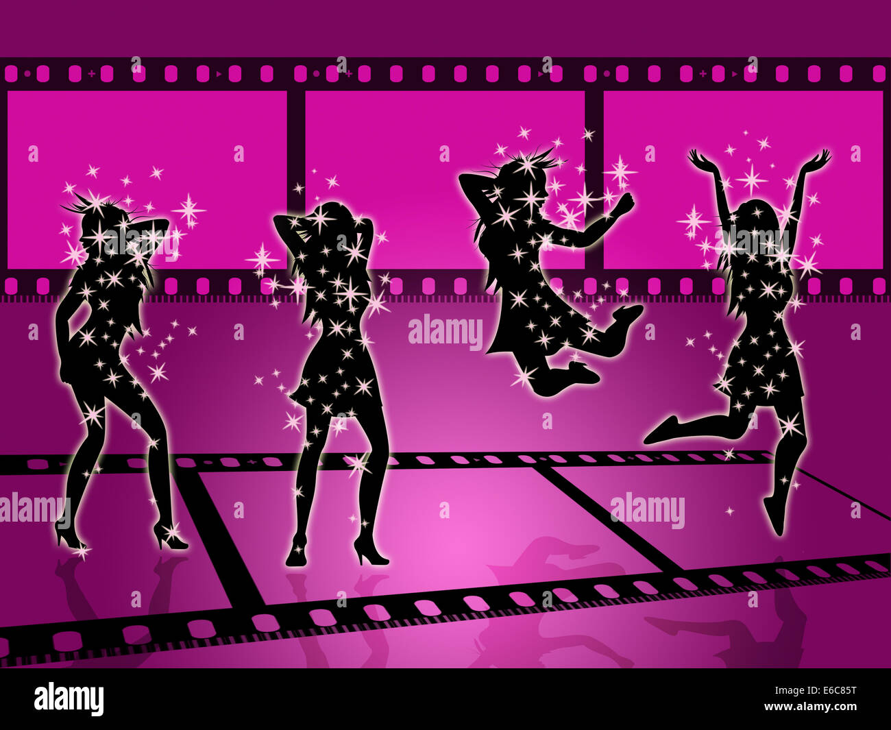 Disco Filmstrip Representing Photography Photographic And ...