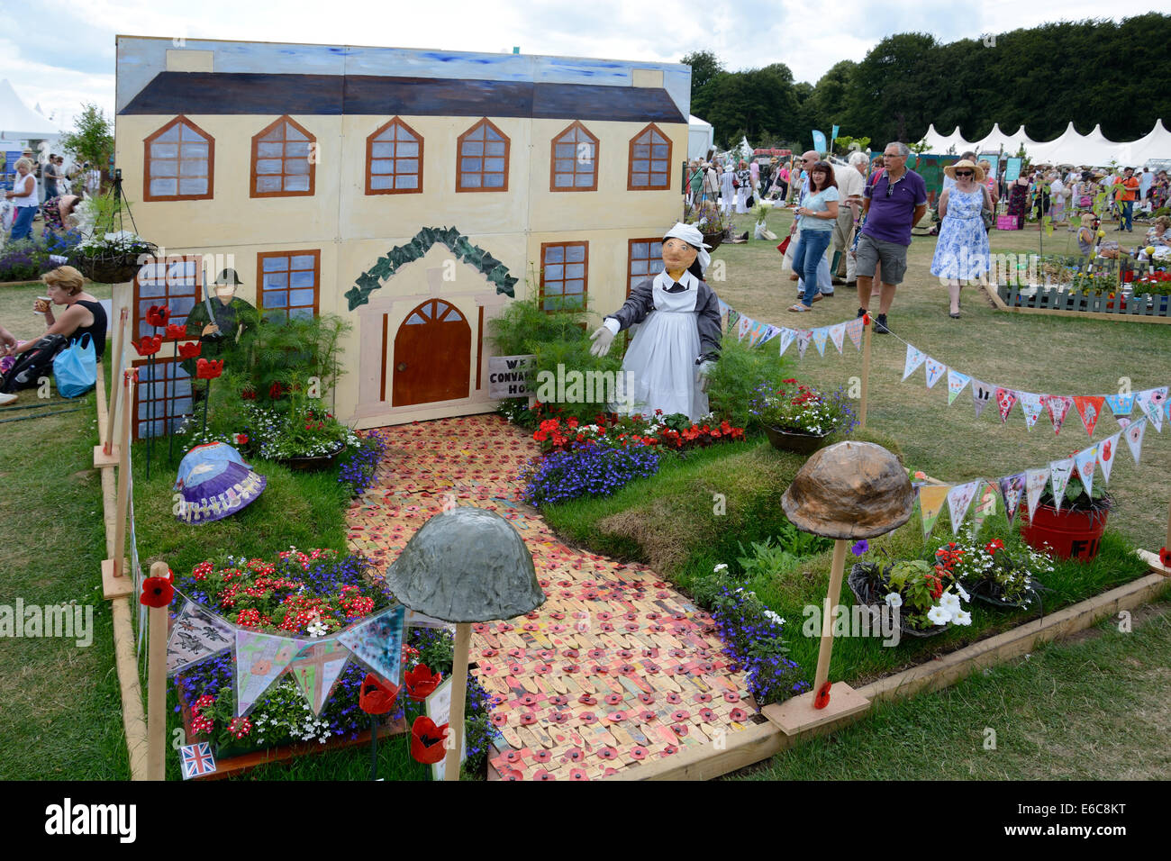 Model garden, War theme, Tatton Park, England Stock Photo - Alamy