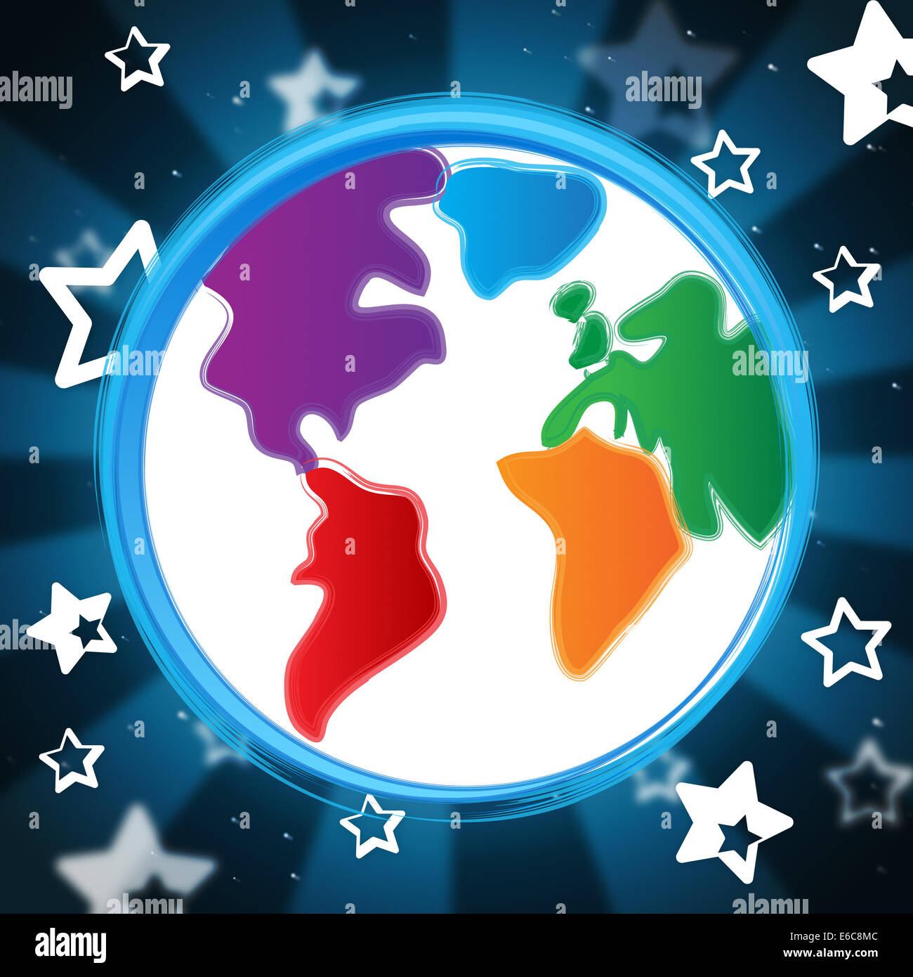 Background Globe Representing Earth Abstract And Design Stock Photo - Alamy
