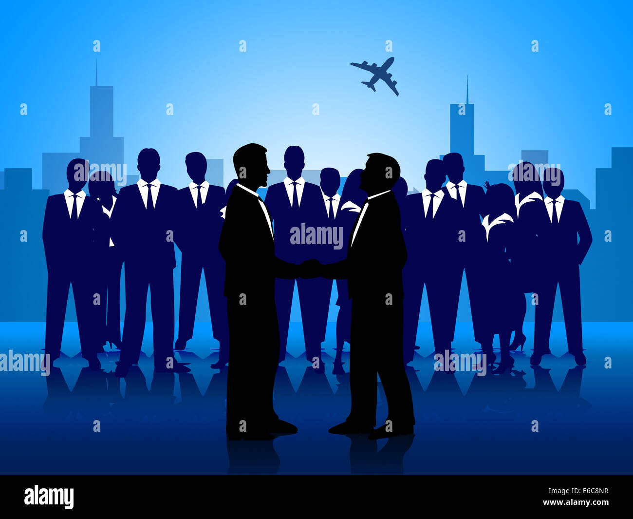 Business People Representing Work Together And Partners Stock Photo - Alamy
