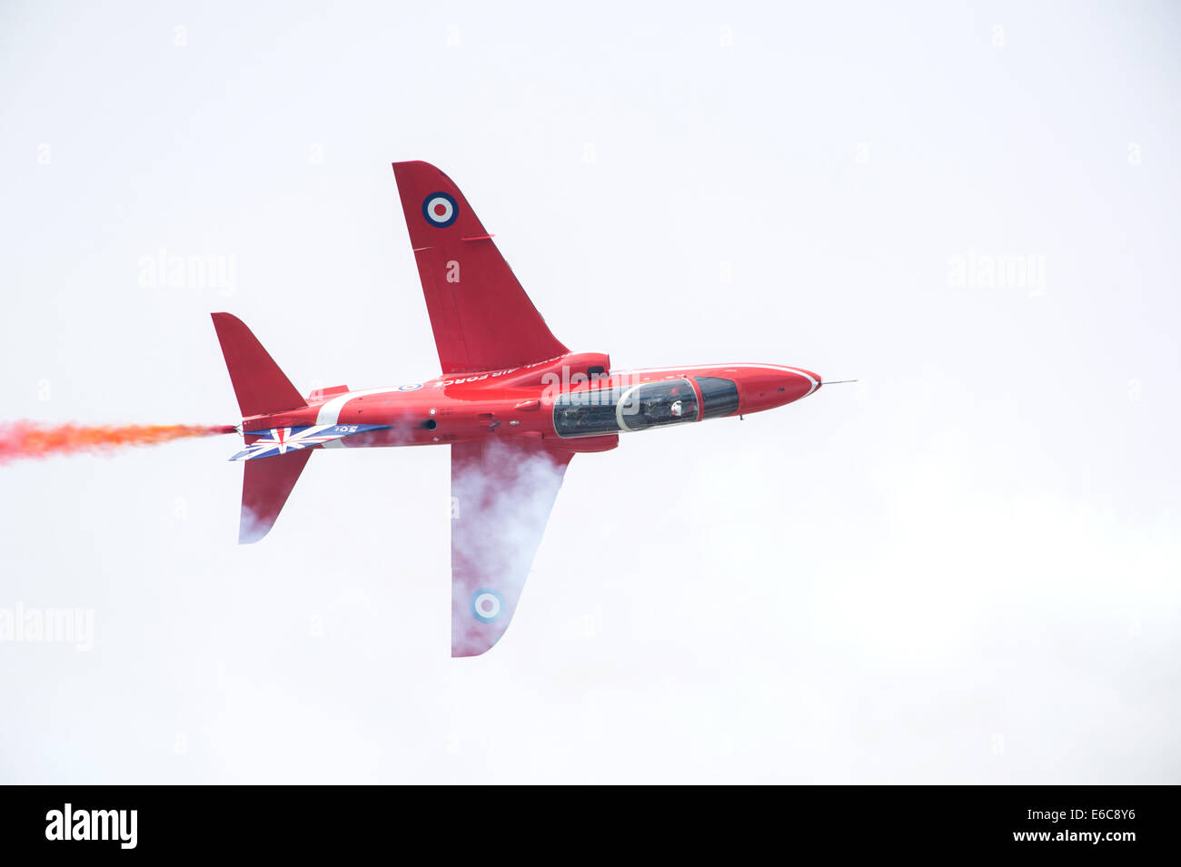 Red Arrows 50th display season, one of the jets at RIAT 2014 Stock ...