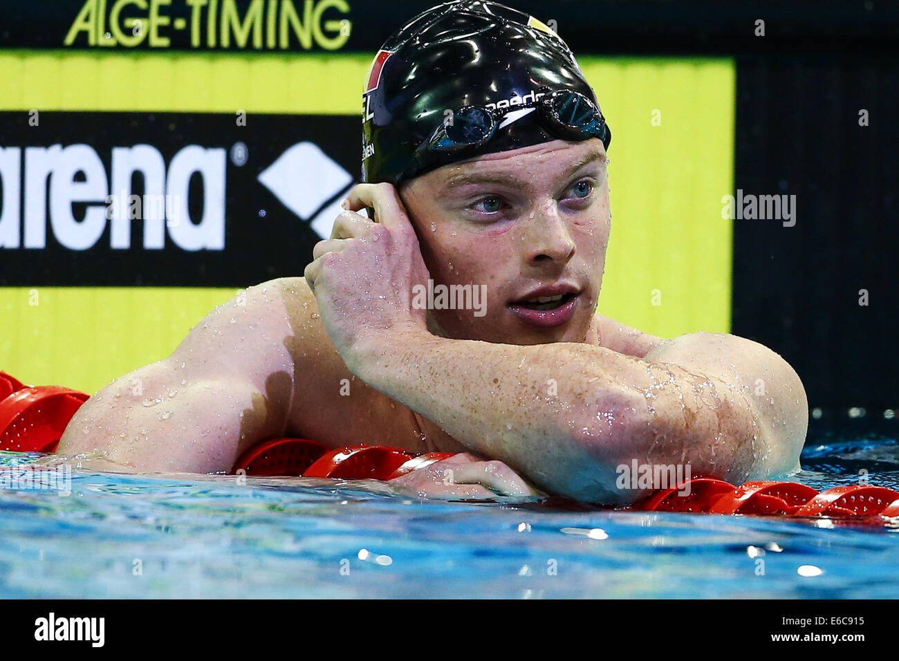 Berlin, Germany. 20th Aug, 2014. Louis Croenen of Belgium seen after ...